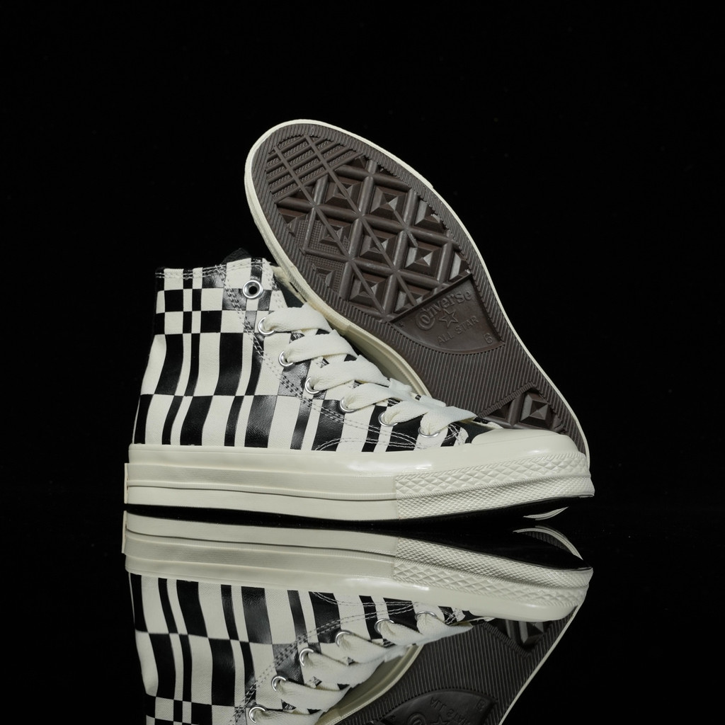 Converse Chuck 1970s black and white checkered vulcanized sneakers ...