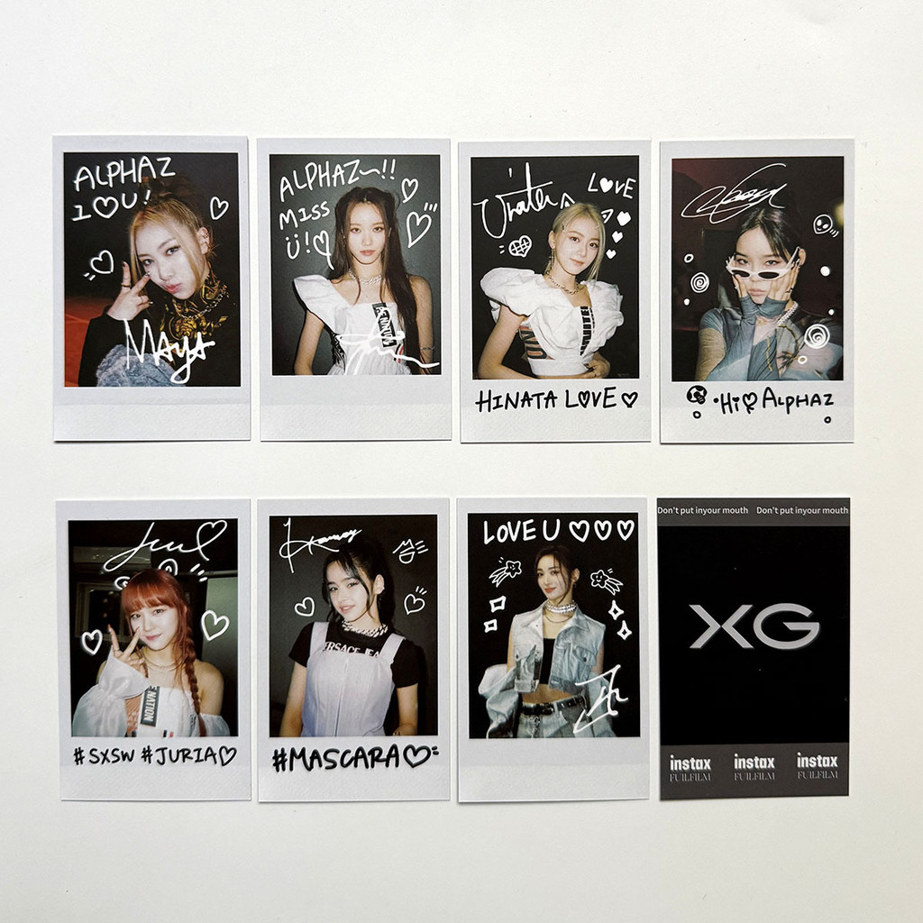 7pcs XG AWE WOKE UP NEW DNA Alumb KTOWN4U Lomo Cards BENEFIT Card KPOP ...