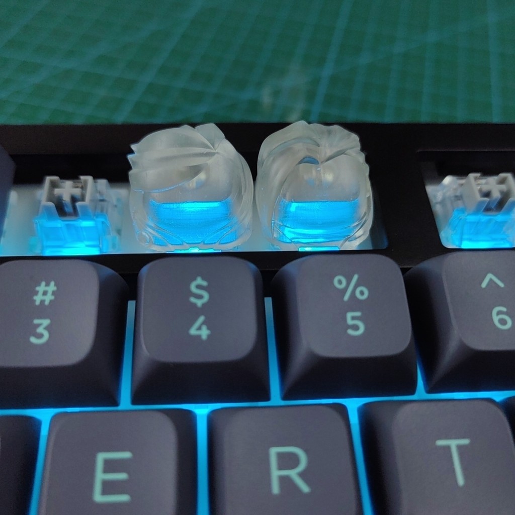 DIY Transparent Cross Mechanical Keyboard ESC Base Keycaps | Shopee ...