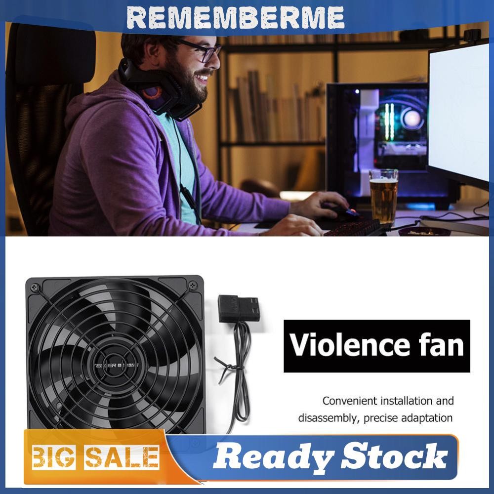 120mm Case Fan Cooler 3000RPM PWM 4Pin Chassis Fans Chassis Radiator ...