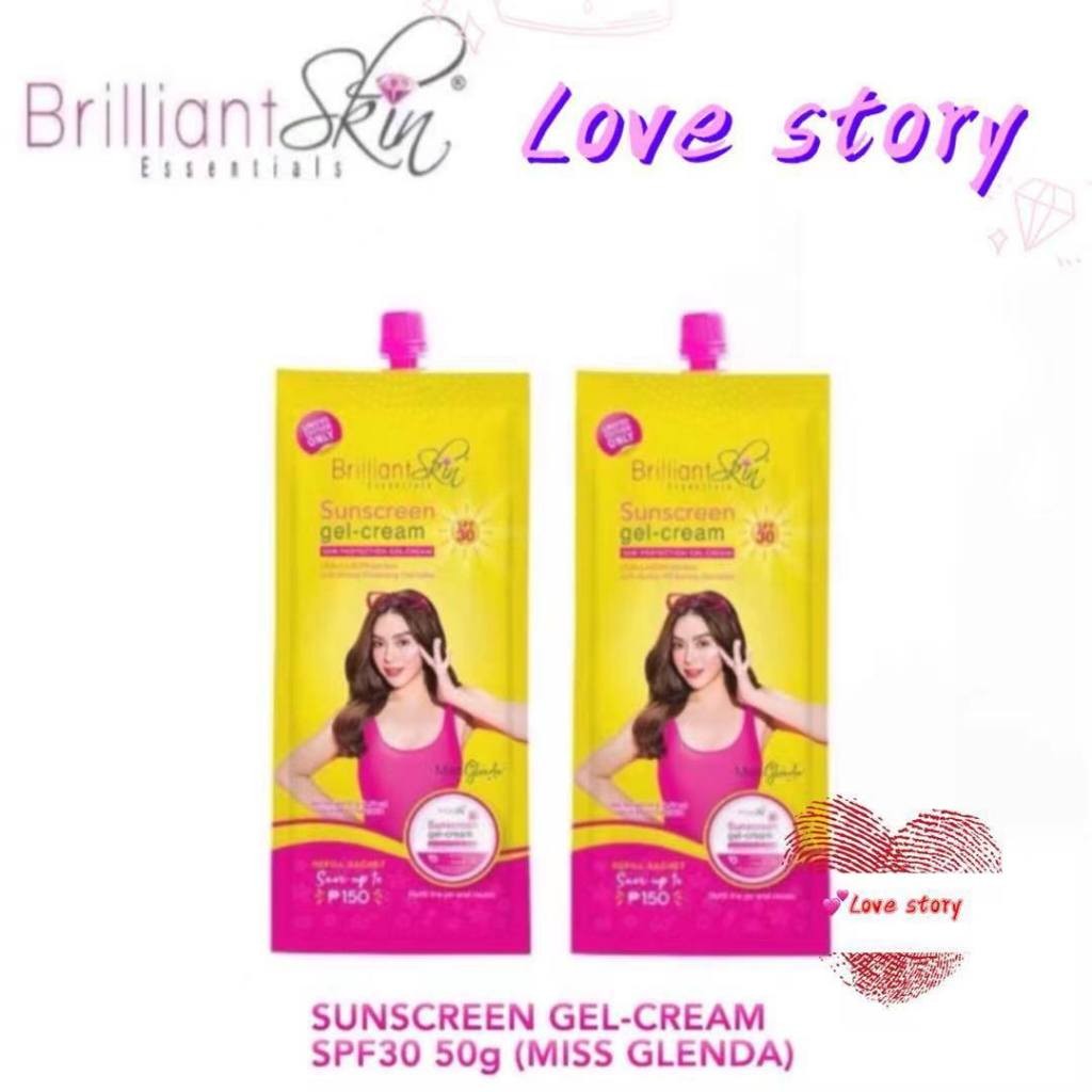 (1pack Or 2pack) Brilliant Sunscreen Gel-Cream 50g Miss Glenda New Pack ...