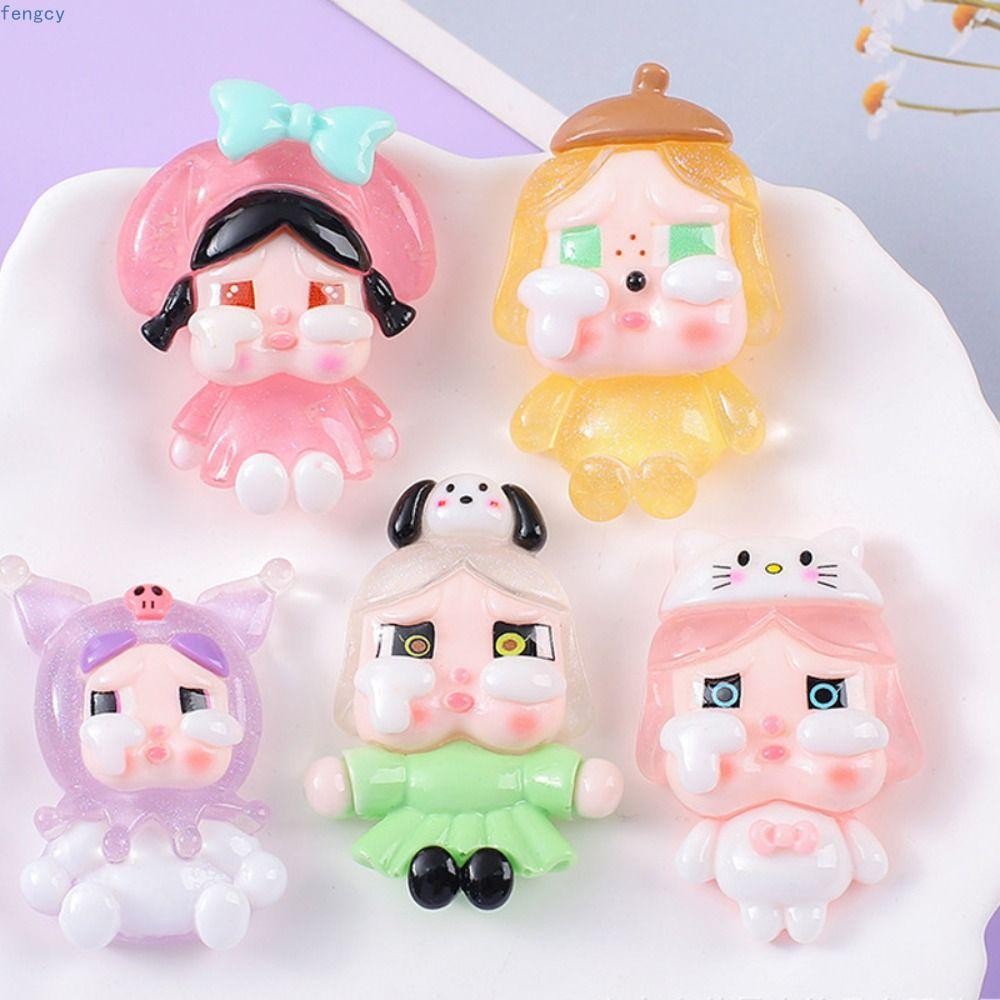 FENGCY 10 PCS Miniature Crybaby Model, The Powerpuff Girls Luminous ...