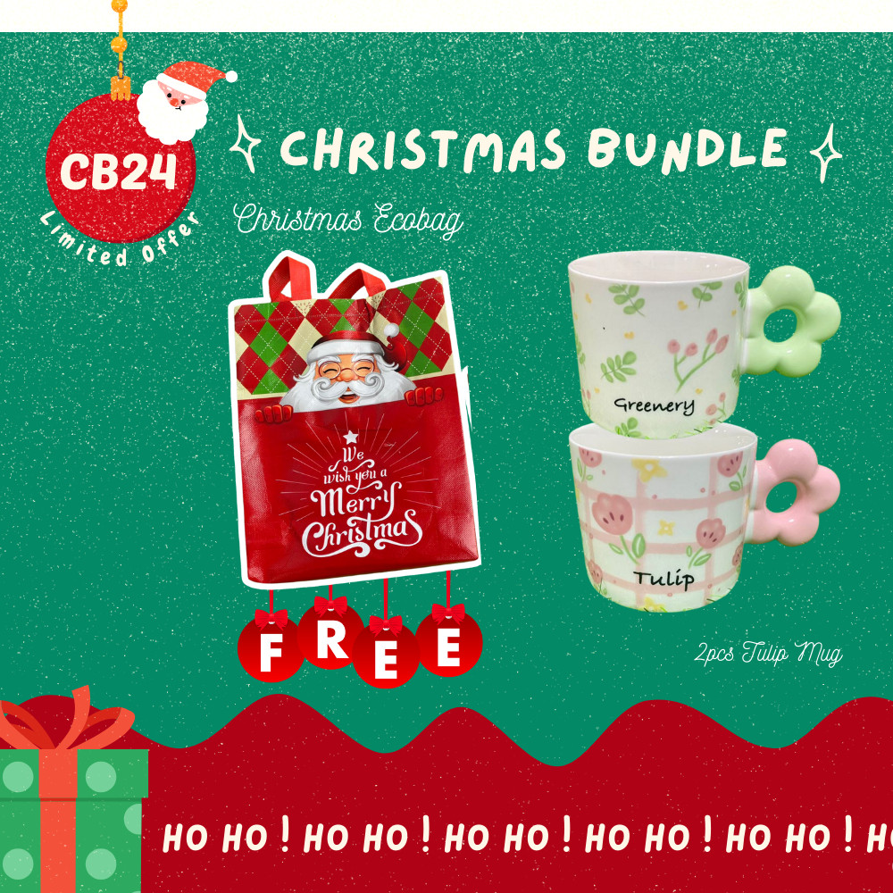 SP Happy Plastic Christmas Coffee Cup w/ free Christmas Eco Bag Bundle - CB24 | Shopee Philippines