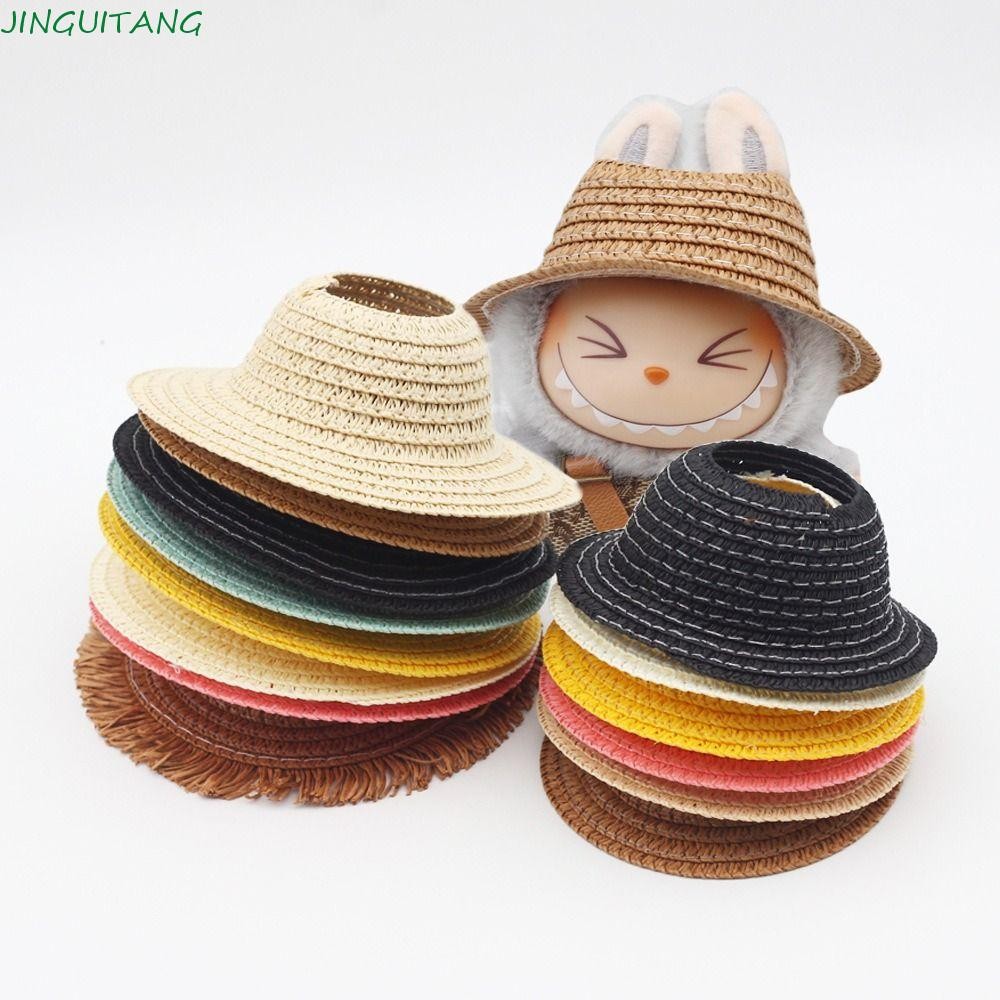 JINGUITANG Labubu Doll Straw Hat, Labubu Time To Chill Sunhat Labubu ...