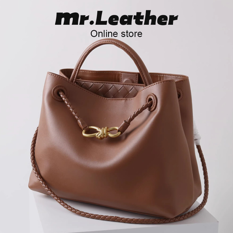 [Mr Leather] Genuine Leather Handbag Aesthetic Luxury 2024 Shoulder Bag ...