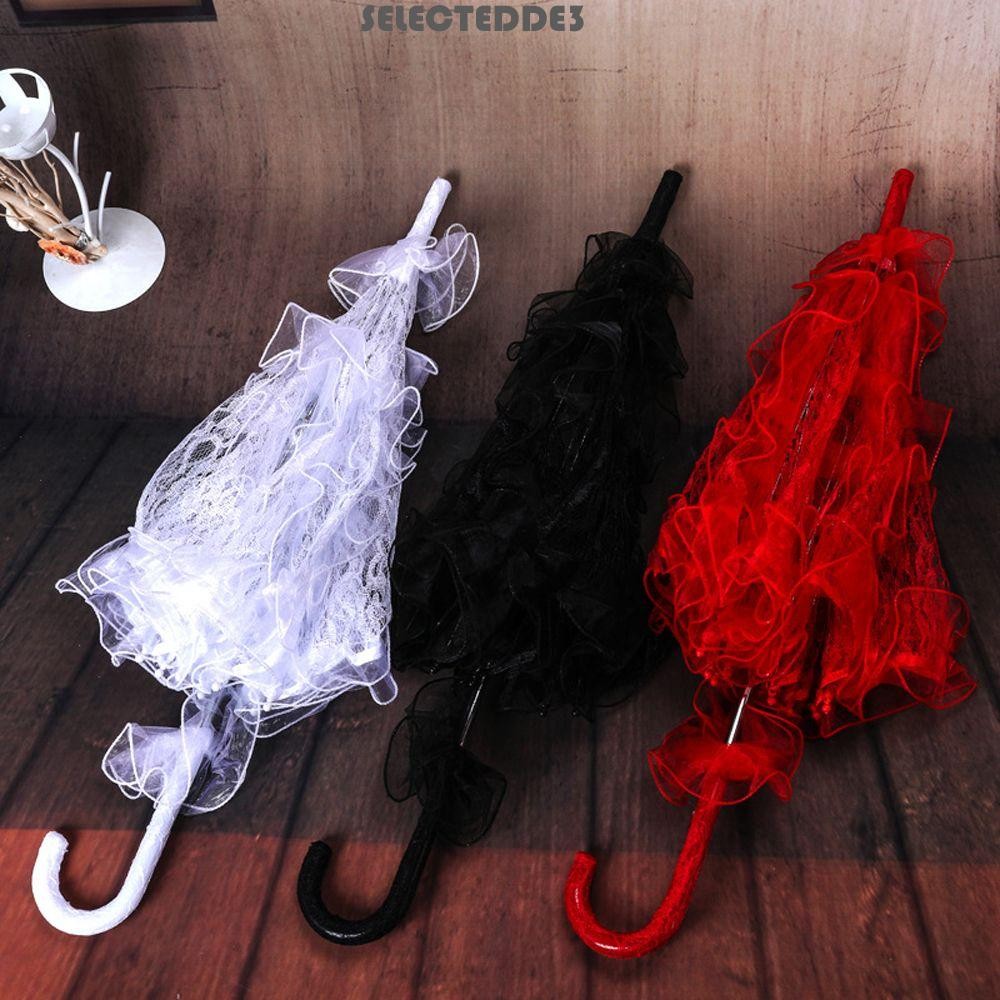 SELECTEDDE Lace Bridal Umbrella Womens 1PC Wedding Decoration ...