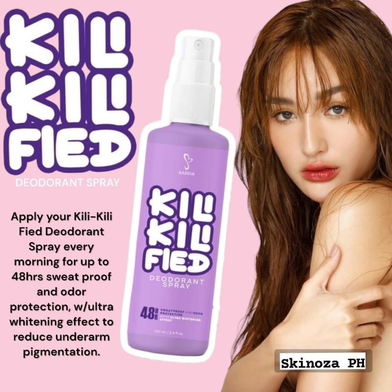 KILI KILI FIED DEODORANT SPRAY SASKIN (100% ORIGINAL) | Shopee Philippines