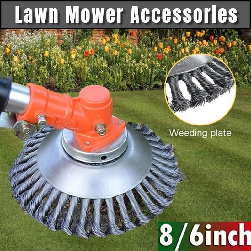 8 Inch Brush Cutter Circular Disk Grass Trimmer Wire Wheel Grass ...