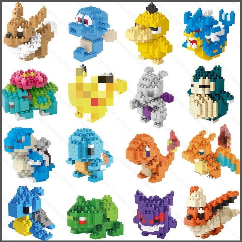 Pokemon Pikachu Series New Diy Diamond Nano Block Lego Toy birthday ...