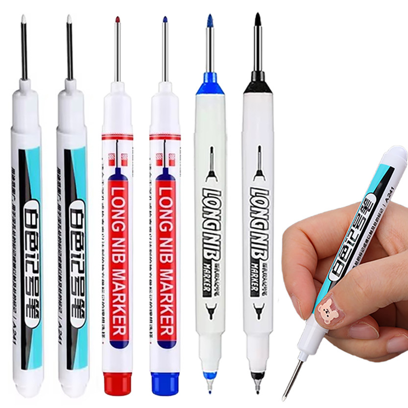 Multi-Style Waterproof Long Head Markers / Deep Hole Long Nib Head ...
