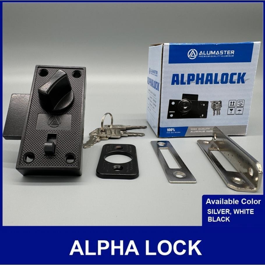 1 Set Alpha Lock Door Lock Set with Keys and Thumbturn for Aluminum ...