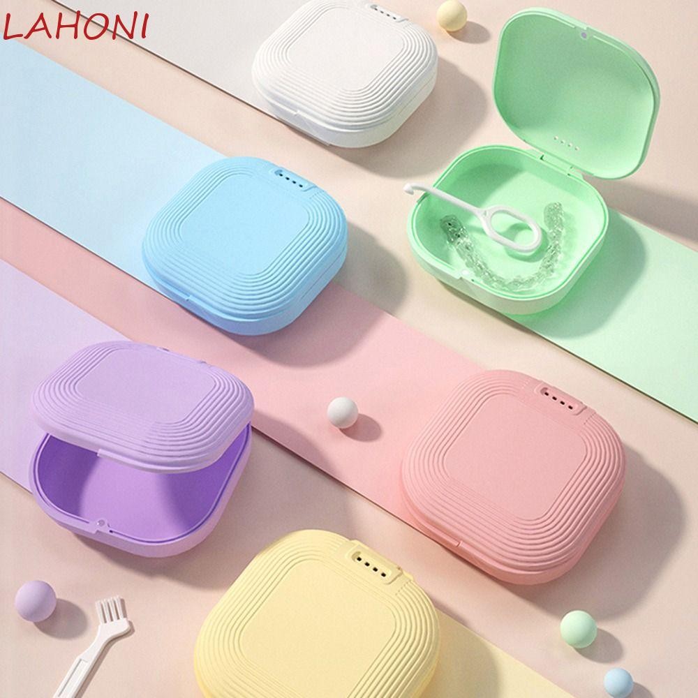 CURTES Braces Box Magnetic Closure Candy Color Fake Teeth Container ...