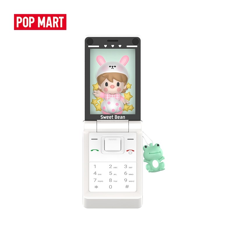 POP MART Sweet Bean Pearl White Flip Phone Figure Action Toys Figure ...