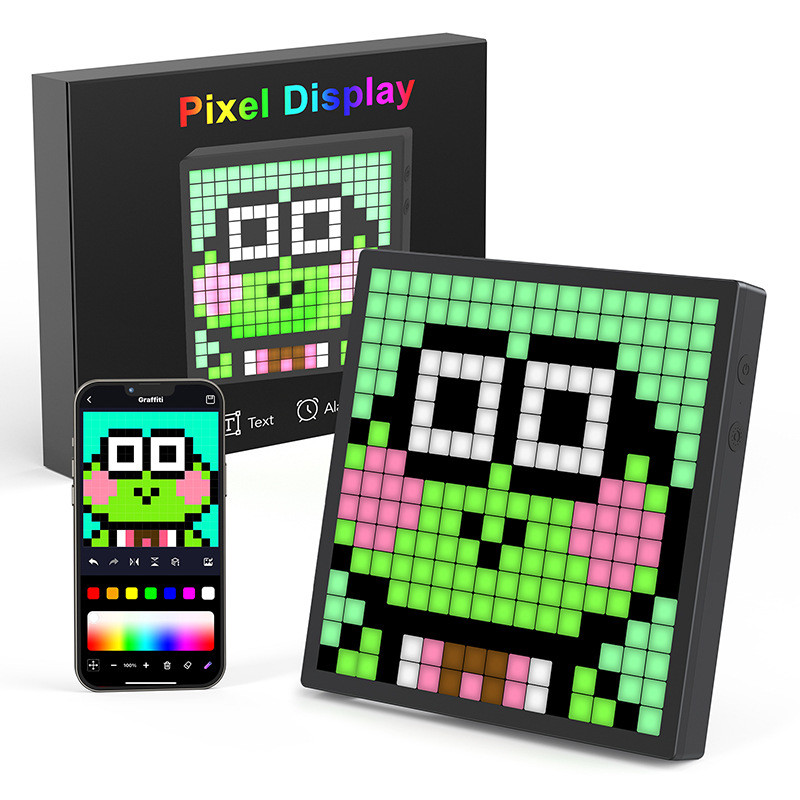 LED Pixel Display RGB LED Matrix Panel Programmable Pixel Art Display ...