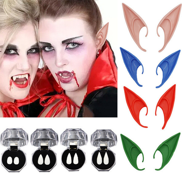 vampire teeth vampire teeth for adult Halloween Elf Ear Denture Vampire ...