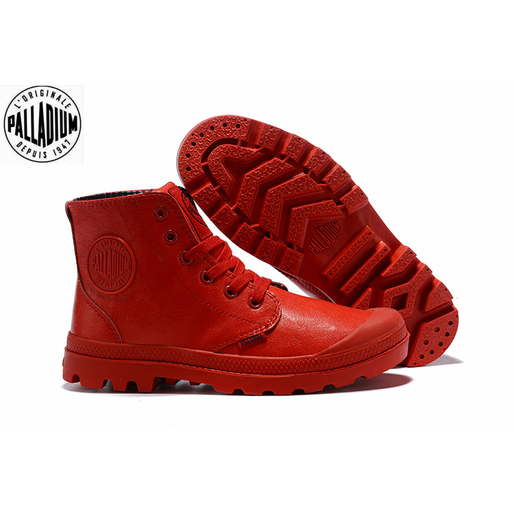 100 PALLADIUM Red Martin Boots Men's and women's Leather shoes 35-45 ...