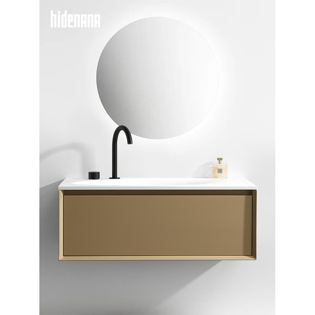 hidenana Modern Minimalist Bathroom Counter Basin Cabinet Wash Basin ...