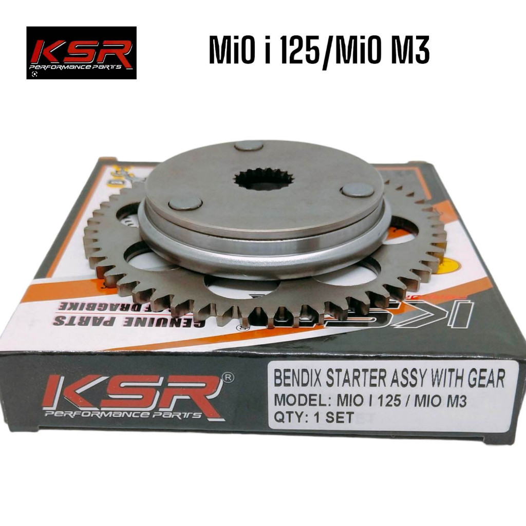 MIO i125/MIO M3 BENDIX STARTER ASSY W/ GEAR KSR THAILAND PARTS | Shopee ...