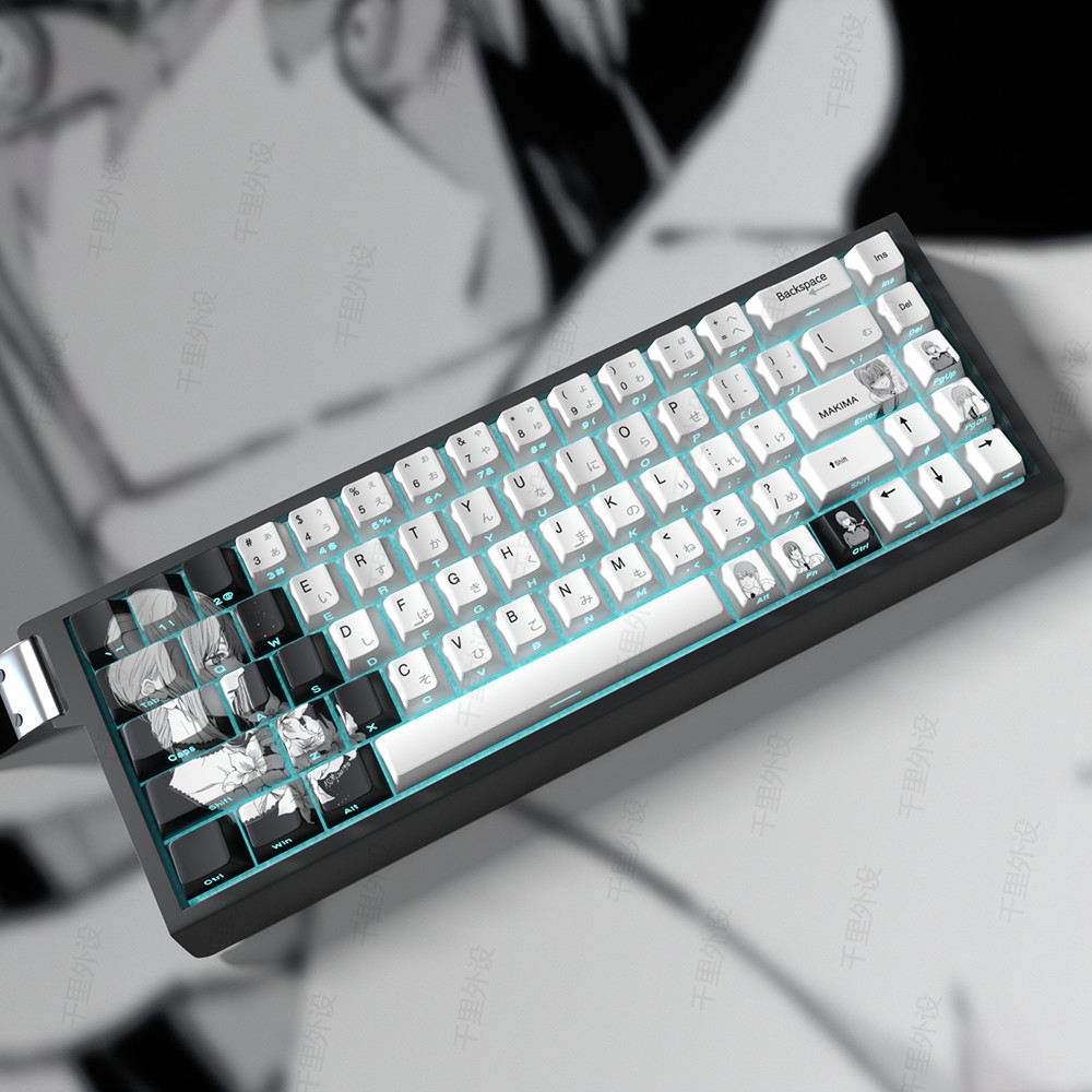 Makima Keycap Cherry Profile 136 Keys PBT Letter Side-engraved Light ...