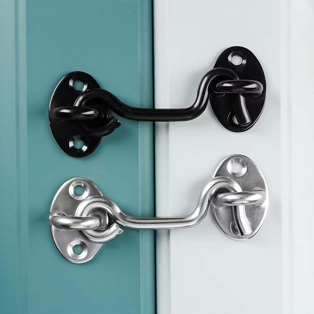 COD 75mm barn door lock window hook lock sliding cabinet door hook eye ...