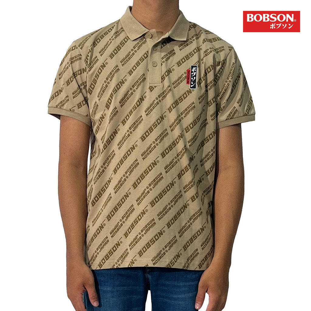 Bobson Japanese Men's Basic Collared Shirt Slim Fit 120420 (Tiger Eye) | Shopee Philippines