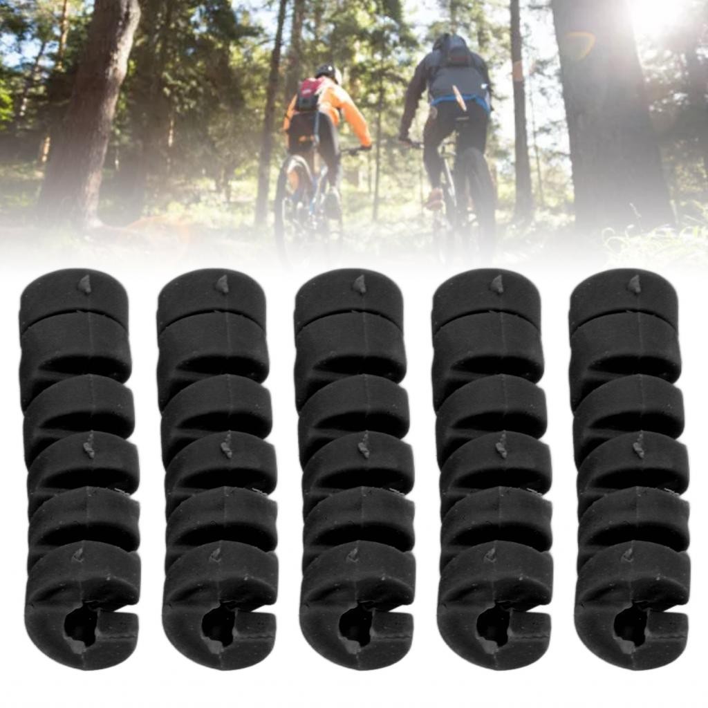 5Pcs Bike Shifter Brake Cable Housing Protector Rubber Spiral Sleeve ...