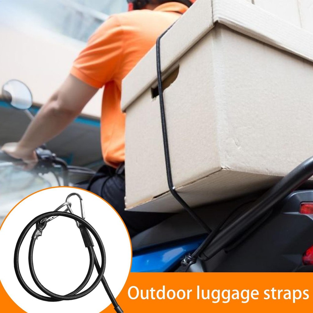 2M Stretch Elastic Ropes Bungee Cords With Hooks Lightweight Bikes Tie ...