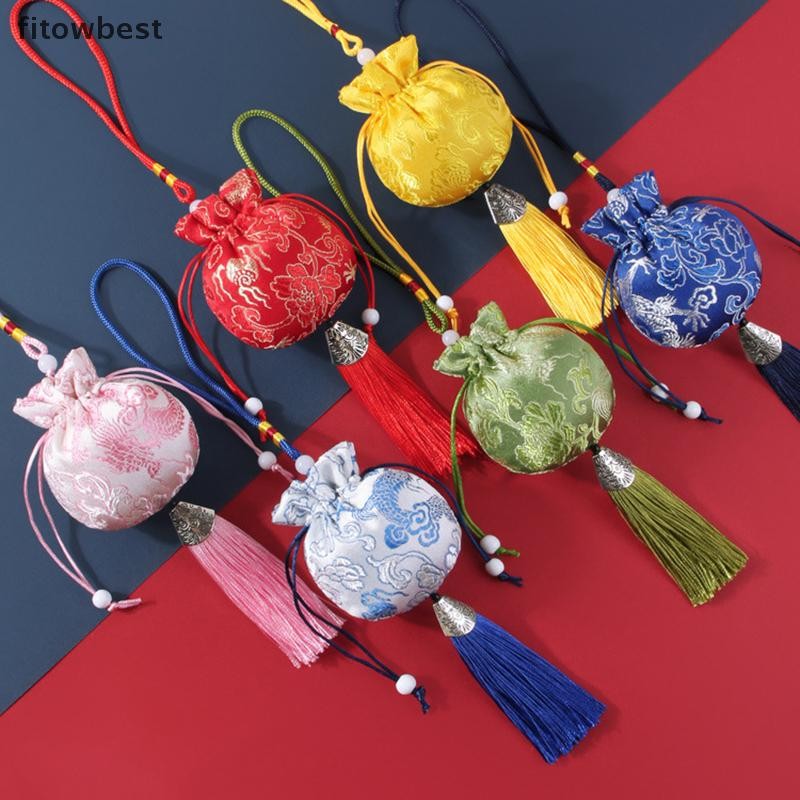 Fbph Chinese Style Dragon Pattern Brocade Embroidered Bag Embroidery ...