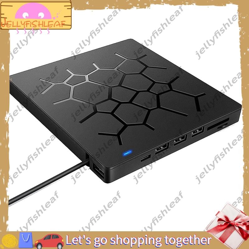 【jellyfishleaf】Multifunction External Drive External CD/DVD Drive USB 3 ...