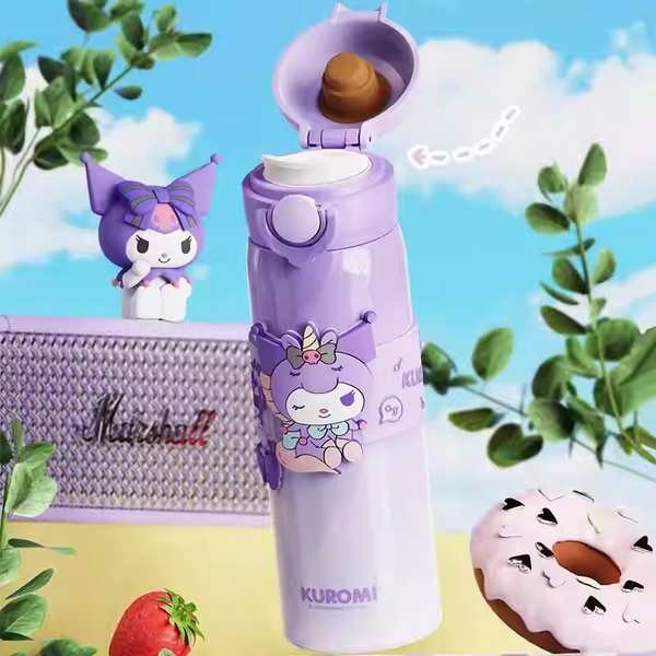 kuromi tumbler for kids kuromi water bottle kuromi tumbler Sanrio thermos mug cute children's ...