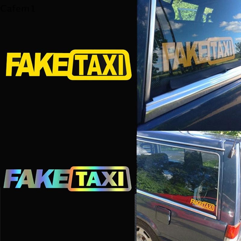 Cfph Universal FAKE TAXI Car Auto Sticker Decal Emblem Self Adhesive ...