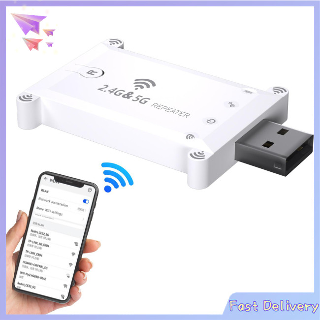 1 Day Shipping! Dual Frequency 1200m Wireless Signal Amplifier Wifi ...