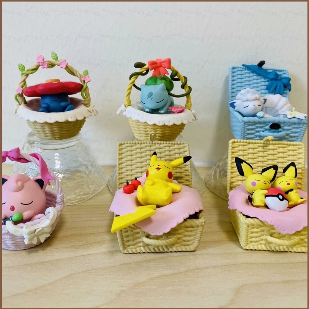 sy 6pcs Pokemon Action Figure Bulbasaur Vulpix Pikachu Vileplume ...