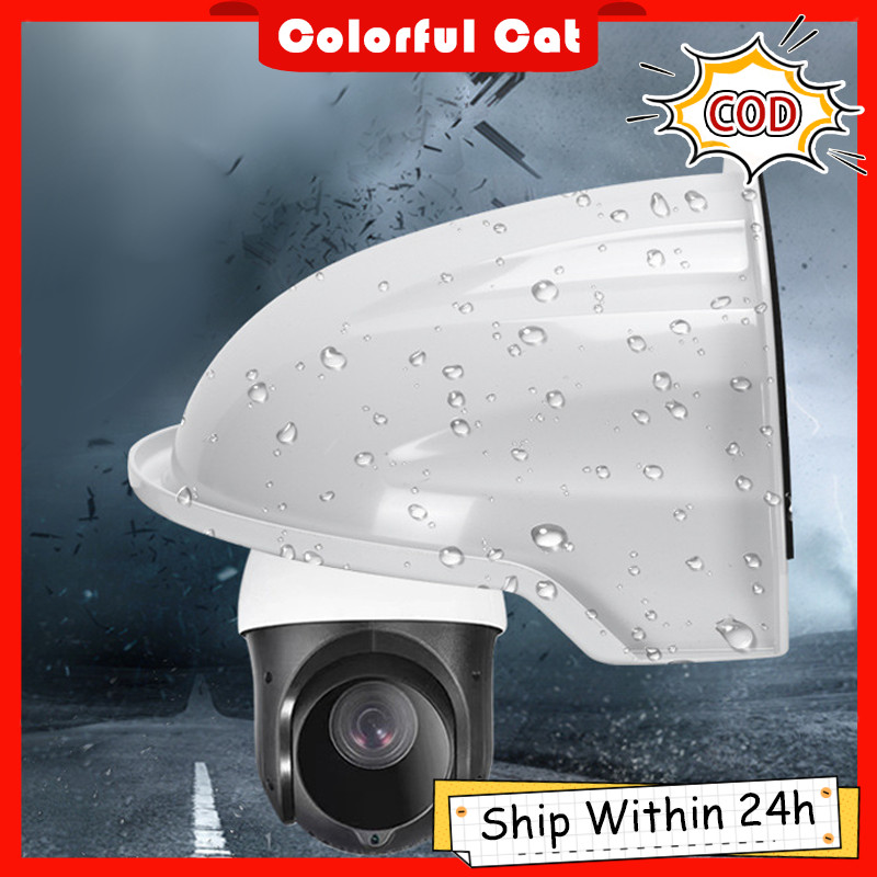 Universal Outdoor Security Camera Sun Rain Shade Cover CCTV Turret Dome ...