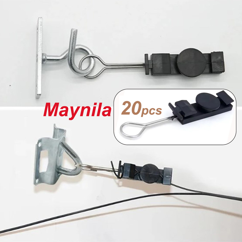 20pcs Fiber optic clamp S Type Stainless Steel Clamp fiber optic Aerial ...