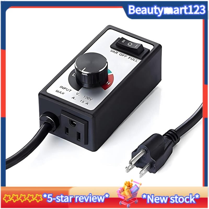 【BM】US PLUG,AC Motor Speed Controller 120V 15A Max Electronic Fan Speed ...