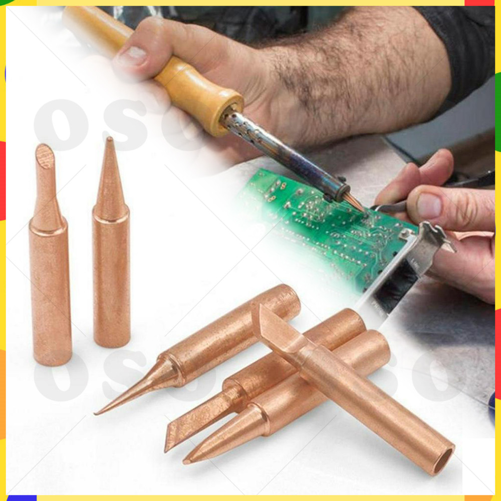 Set of 5 or 6Pcs Copper Soldering Tip 900M-T-S K I 2.4 3C B Replacement ...