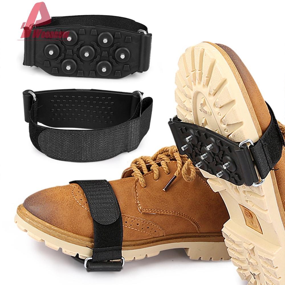 7 Teeth Ice Gripper Spikes Shoes Cover Anti-Slip Winter Outdoor Hiking ...