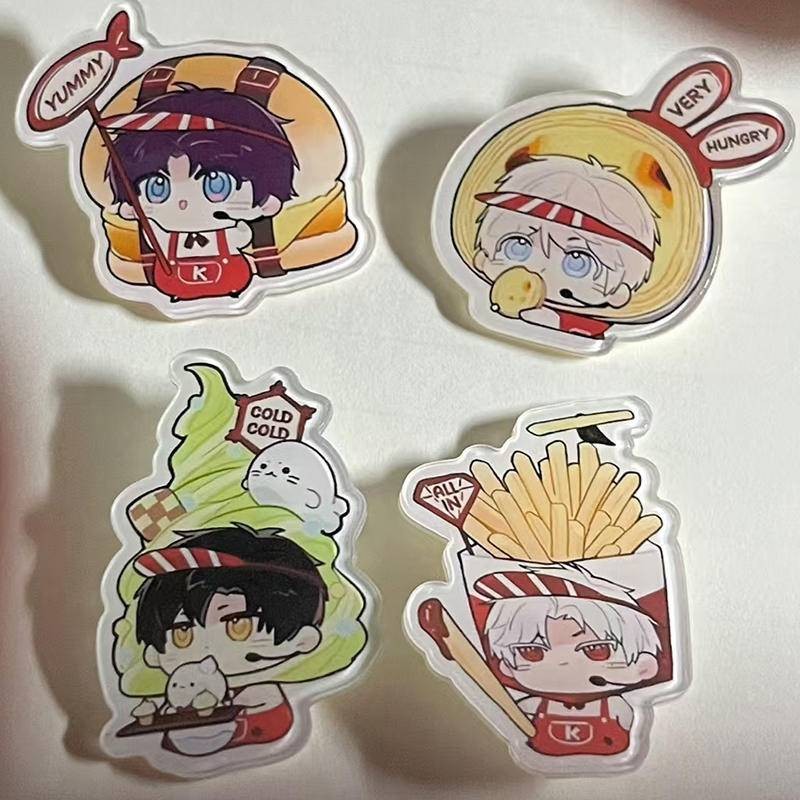 4Pcs/Set Game Love and Deepspace Xavier Zayne Rafayel ralayo Sylus Qin Che Shen Xinghui Li Shen ...