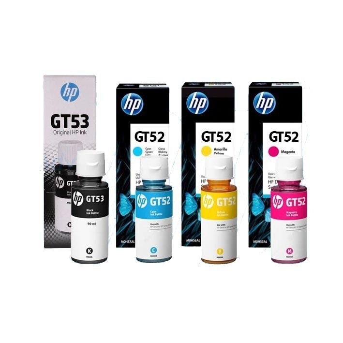 HP Original Ink GT51 GT53 Black GT52 CMY Set Of 4units Ink Bottle For ...