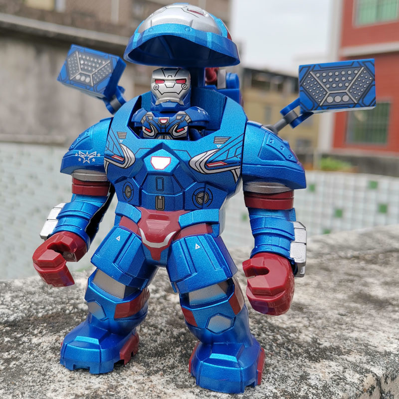Armor Model Assembled Blocks Anti-Hulk Hand-Made Iron Man Mecha ...