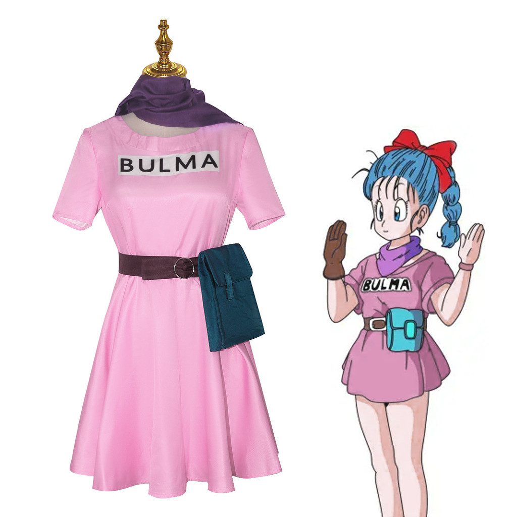 Dragon Ball Bulma cosplay costumes Halloween Dress-up Comic-Up Costume ...