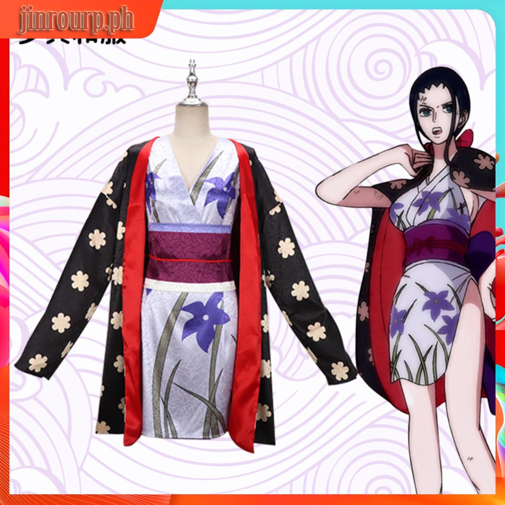 One Piece Nico Robin Cosplay Costume Roronoa Zoro Kimono Robe Full Set ...