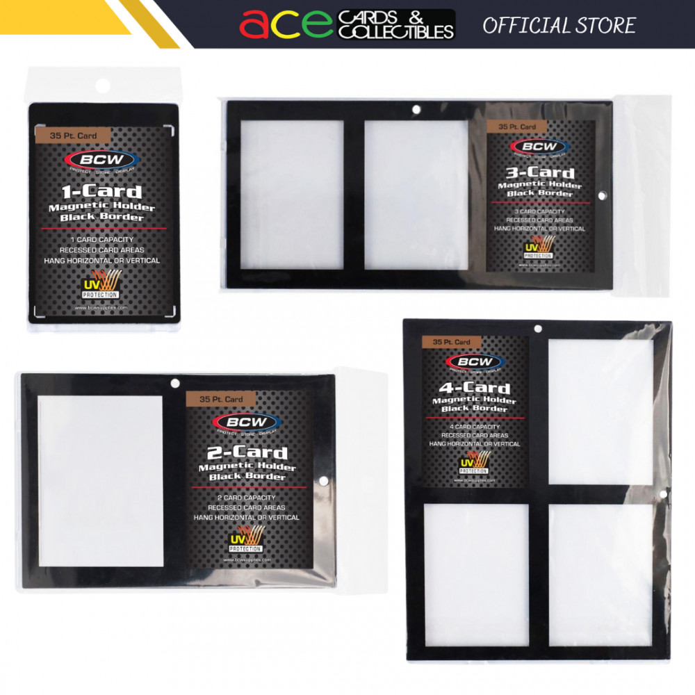 BCW (1/2/3/4 Cards) Magnetic With Black Border (Loose Pcs) | Shopee ...