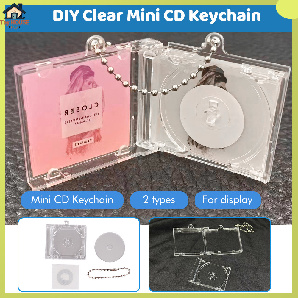 Mini CD Box Album Record Pendant Keychain DIY Keychain Peripheral ...