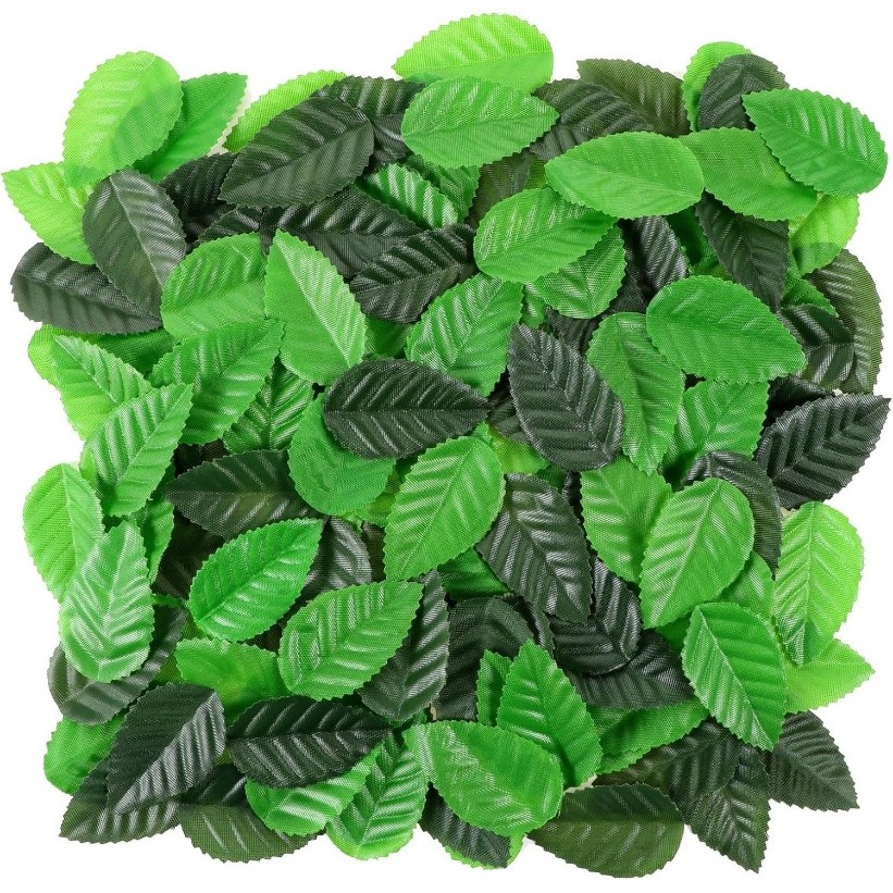 150Pcs Faux Rose Leaves Artificial Green Leaves Faux Leaf Christmas ...