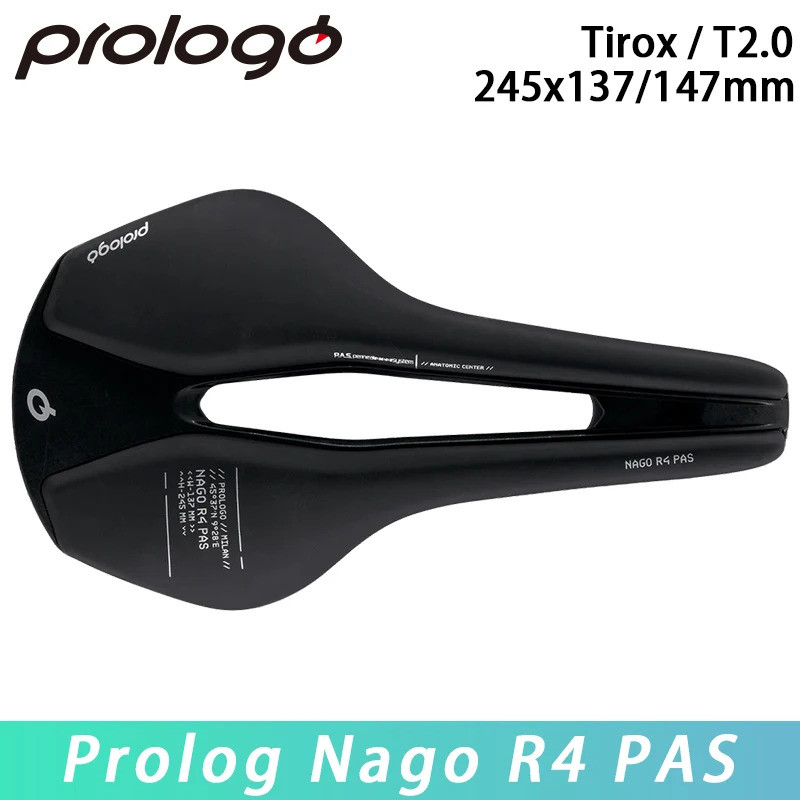 Prologo Original Nago R4 PAS T2.0/Tirox Rail Bicycle Saddle for XC Road Gravel MTB Off-Road Bike ...