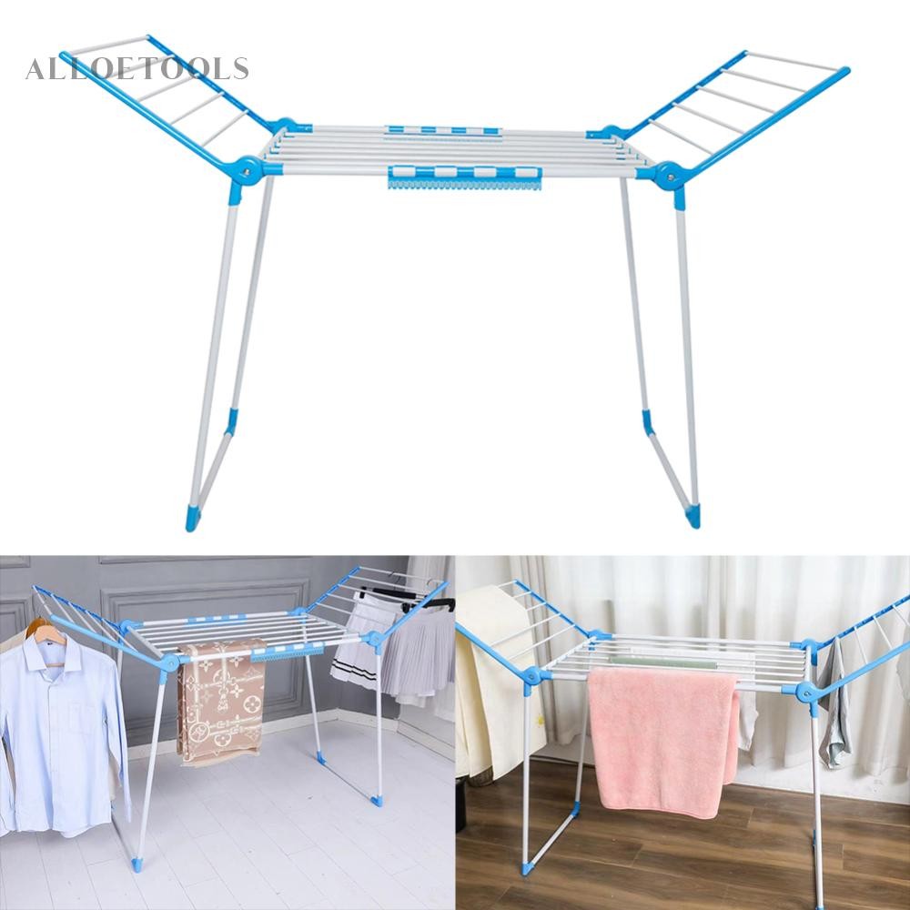 Wing Clothes Airer Foldable Laundry Drying Rack Multifunction for ...