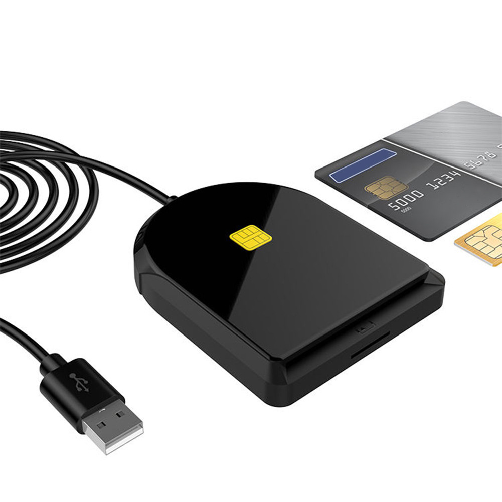 Portable DOD CAC USB USB2.0 SIM SD TF Card Reader for Bank Post Office ...