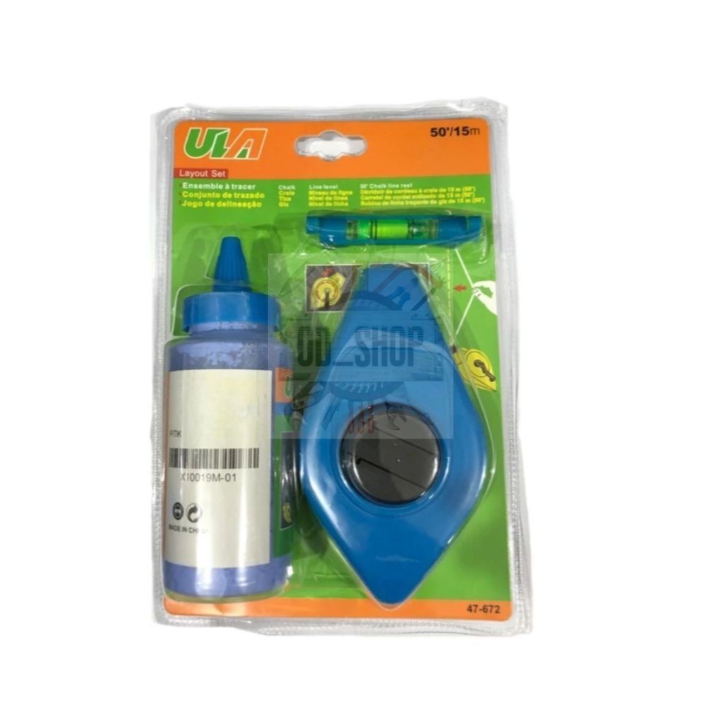 chalkline marker with powder pitik level bar chalk line layout set ...